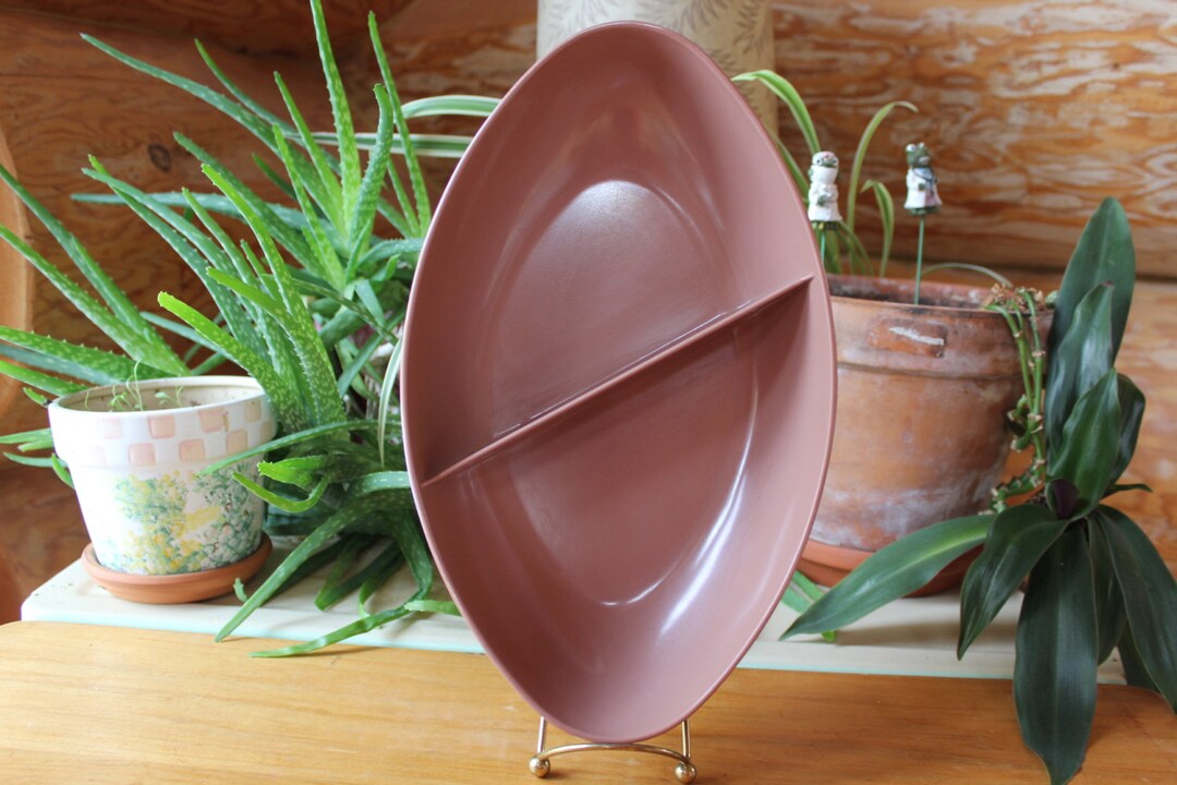 MCM Mar-crest Melmac Mauve-mocha Divided Dish - Etsy