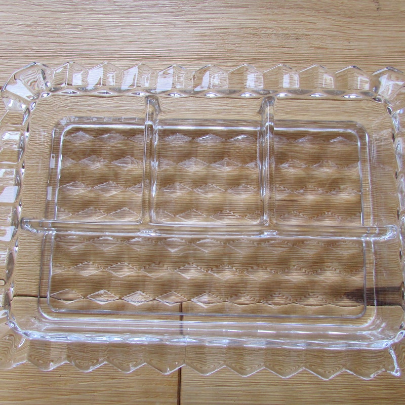 Glass Relish Tray - Etsy