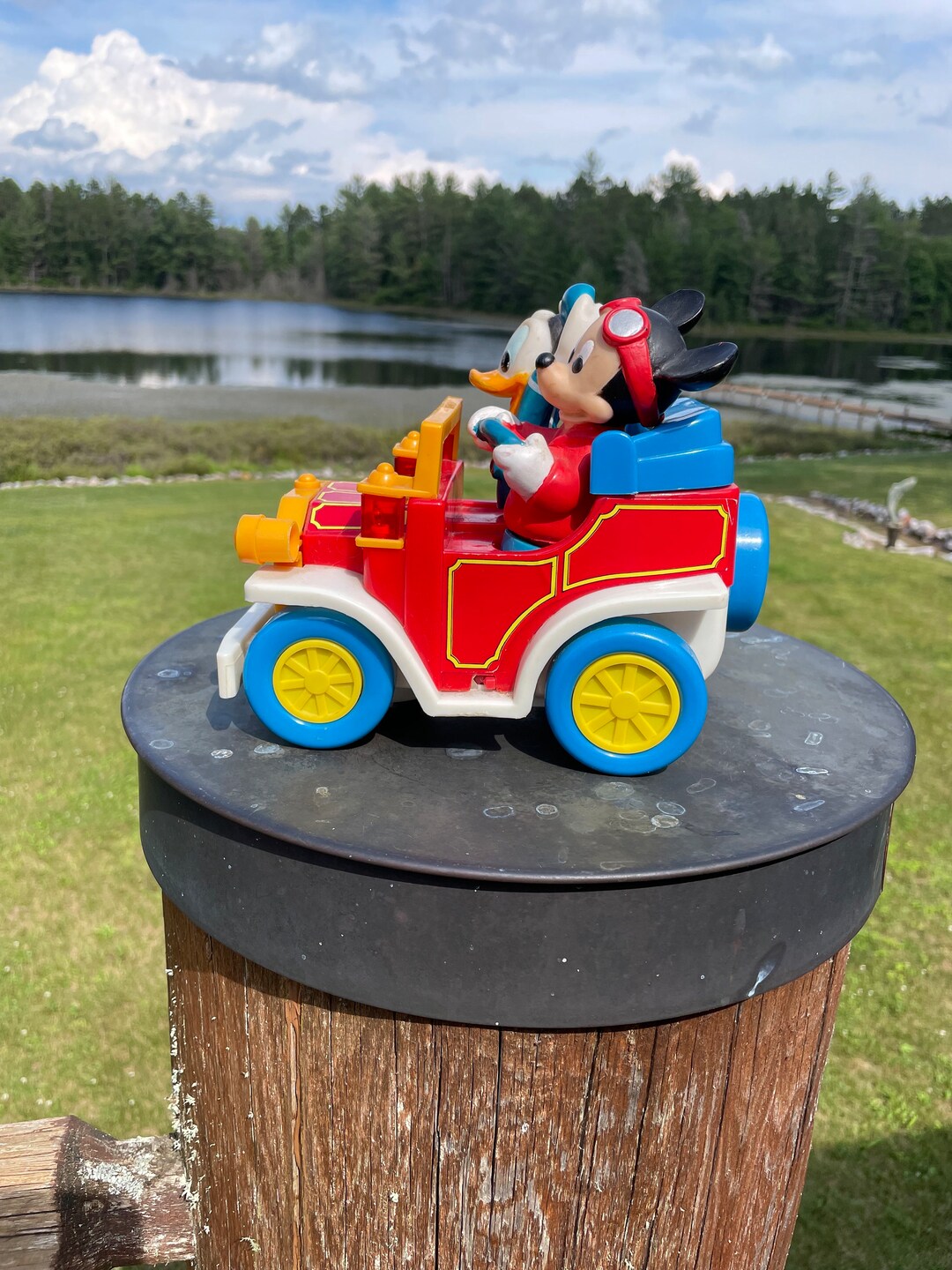 Vintage Mickey Mouse and Donald Duck Car - Etsy