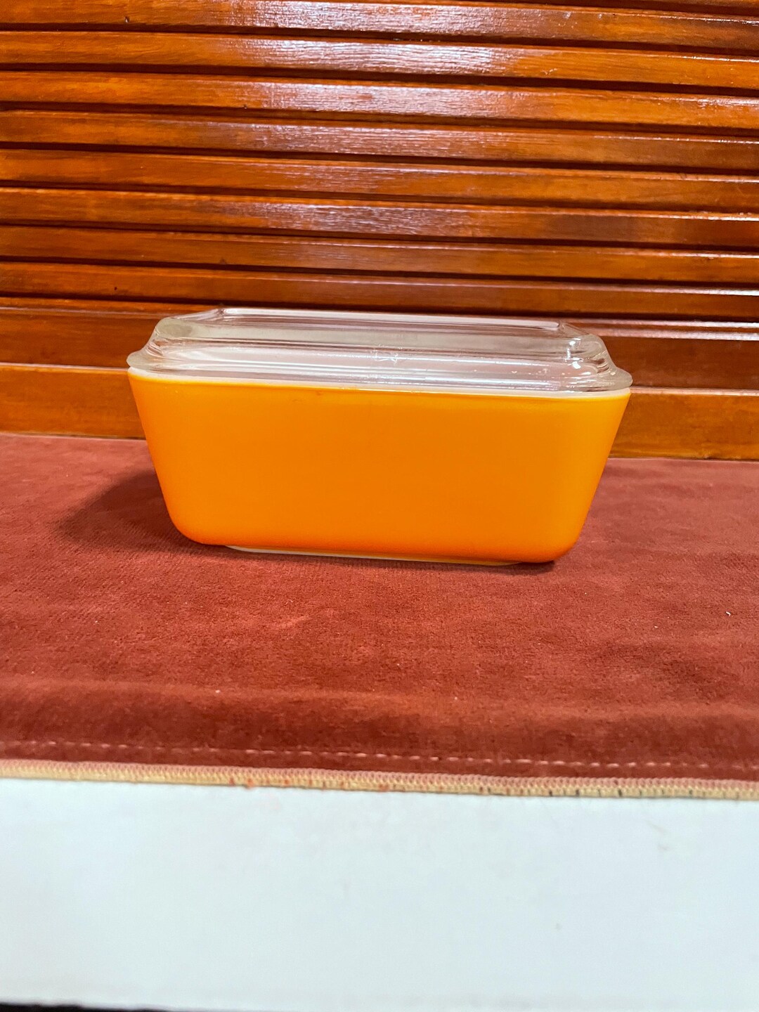 Pyrex Orange Refrigerator Storage Dish With Lid - Etsy