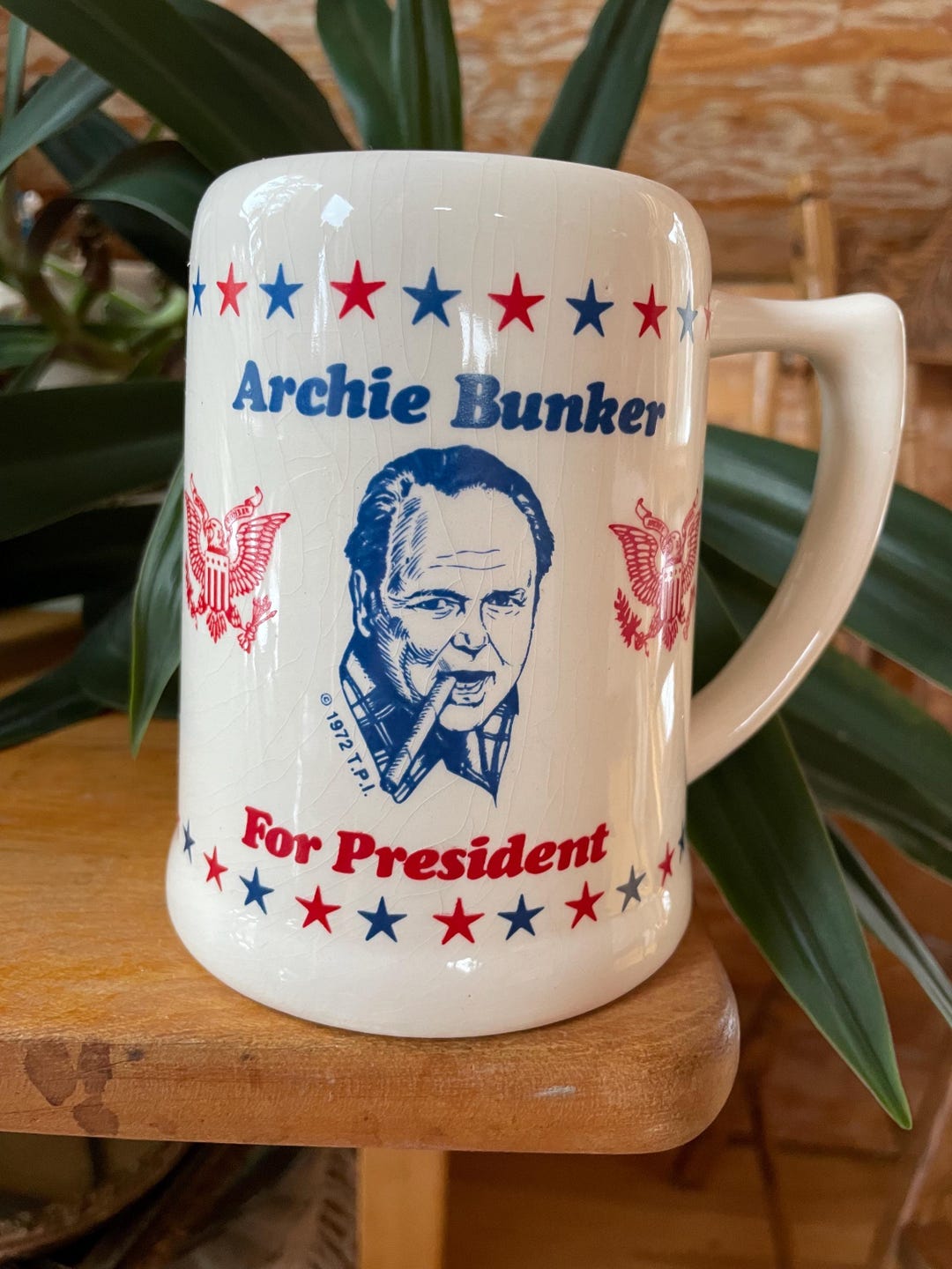 Vintage Archie Bunker for President Mug - Etsy
