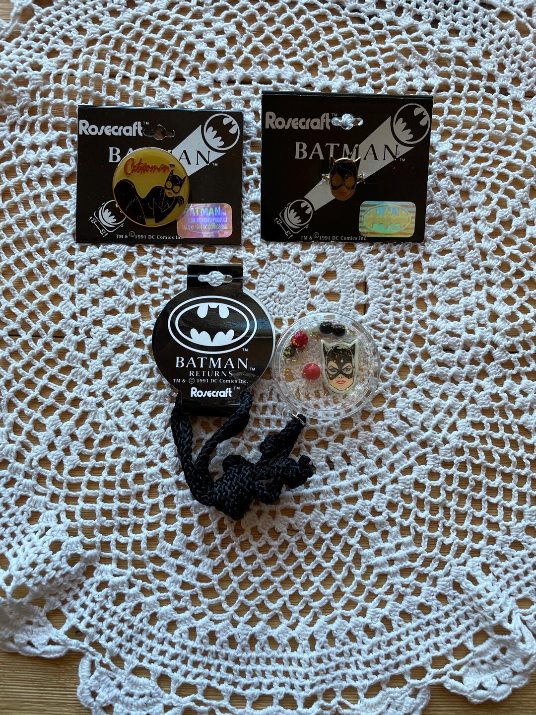 Vintage DC Comics Cat Woman Jewelry Set - Etsy
