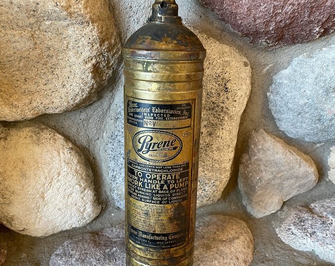 Antique Pyrene Fire Extinguisher - Etsy