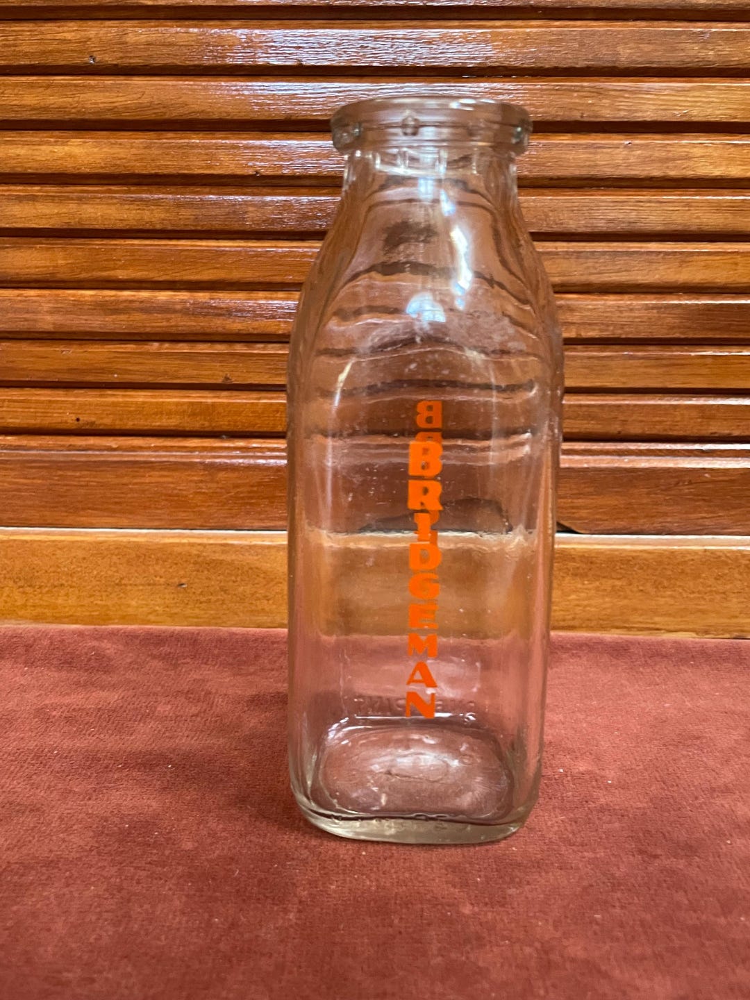 Vintage Bridgeman One Pint Milk Bottle - Etsy