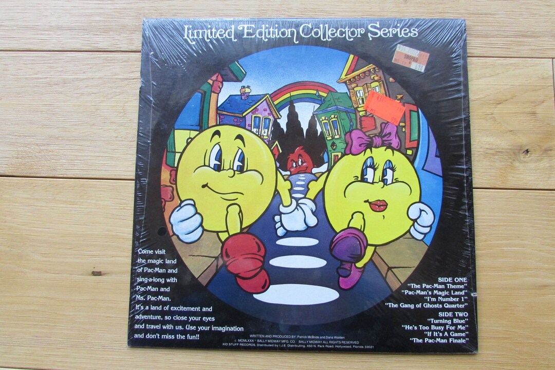 Pac-man 1980 Limited Edition Collector Series Vinyl Record Never Opened ...