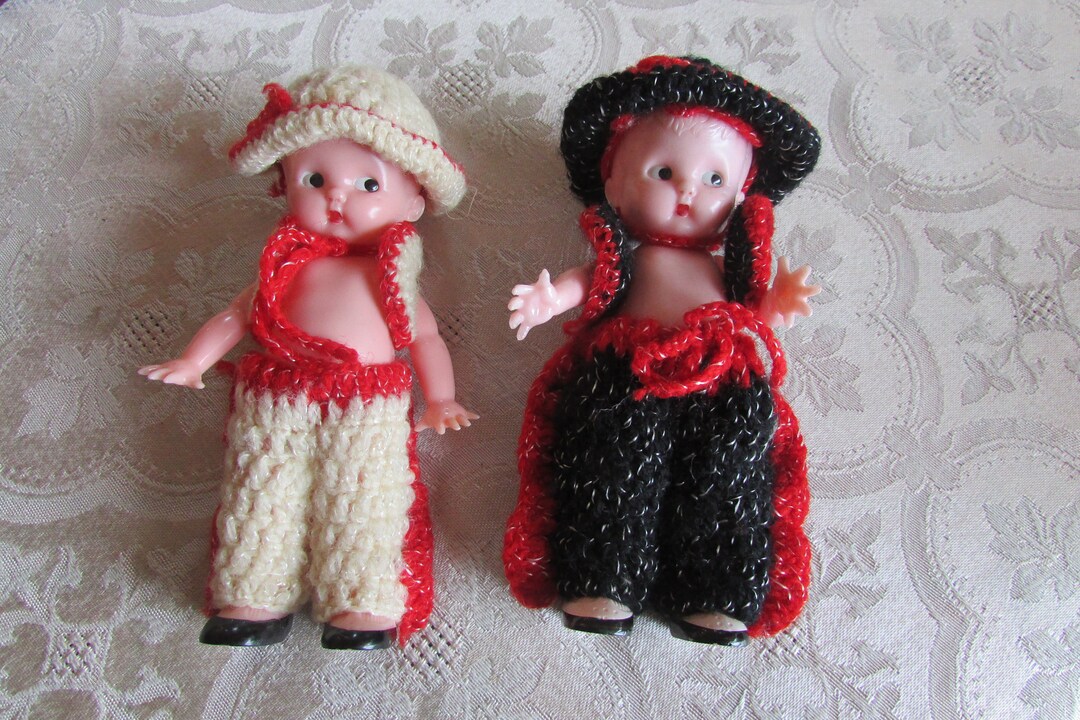 Small Vintage Dolls by Knickerbocker Plastic Co, Glendale California ...