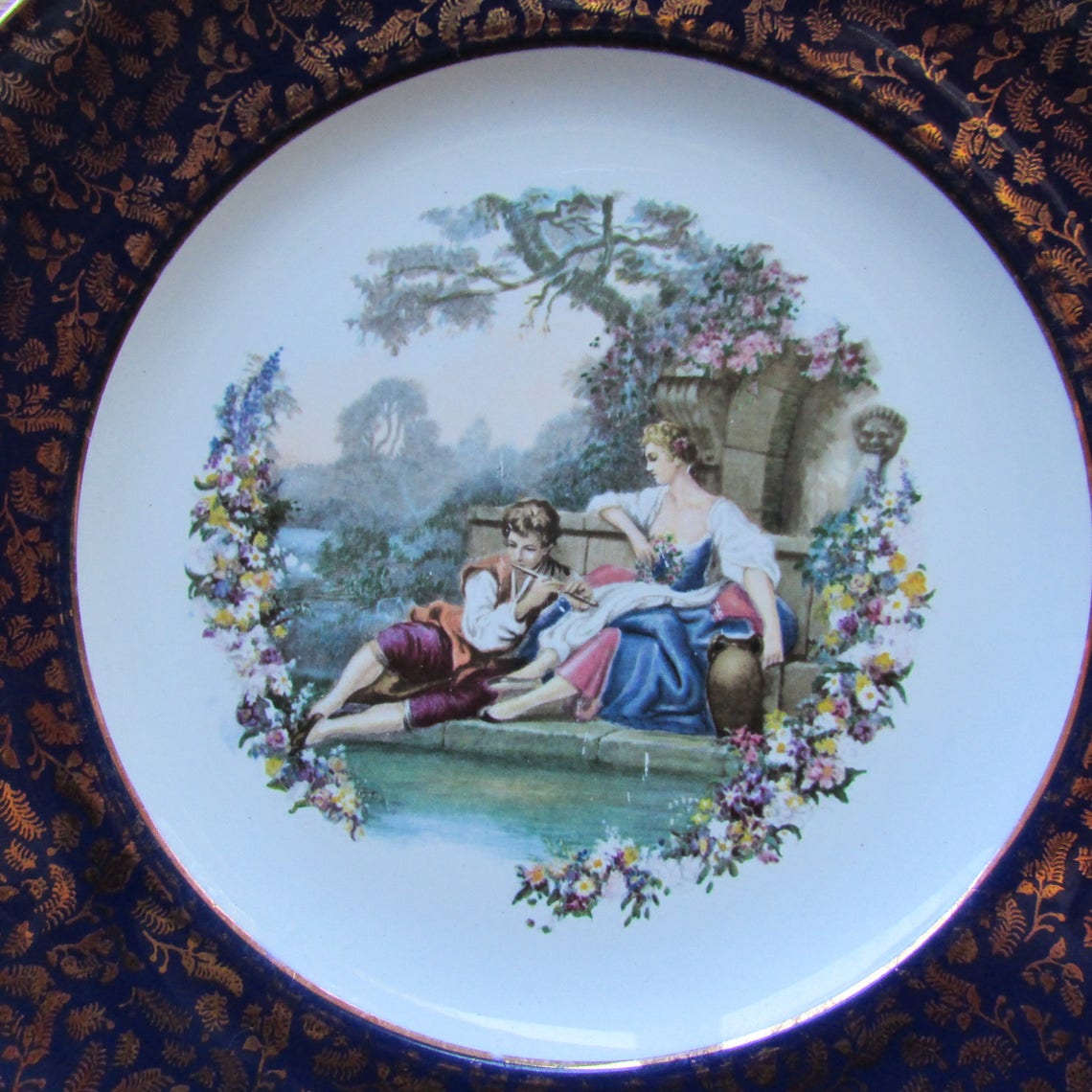 Wood and Sons Burslem England Ralph Moses Blue Romance | Etsy