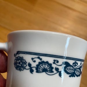Corning Blue Flower Coffee Cups - Etsy
