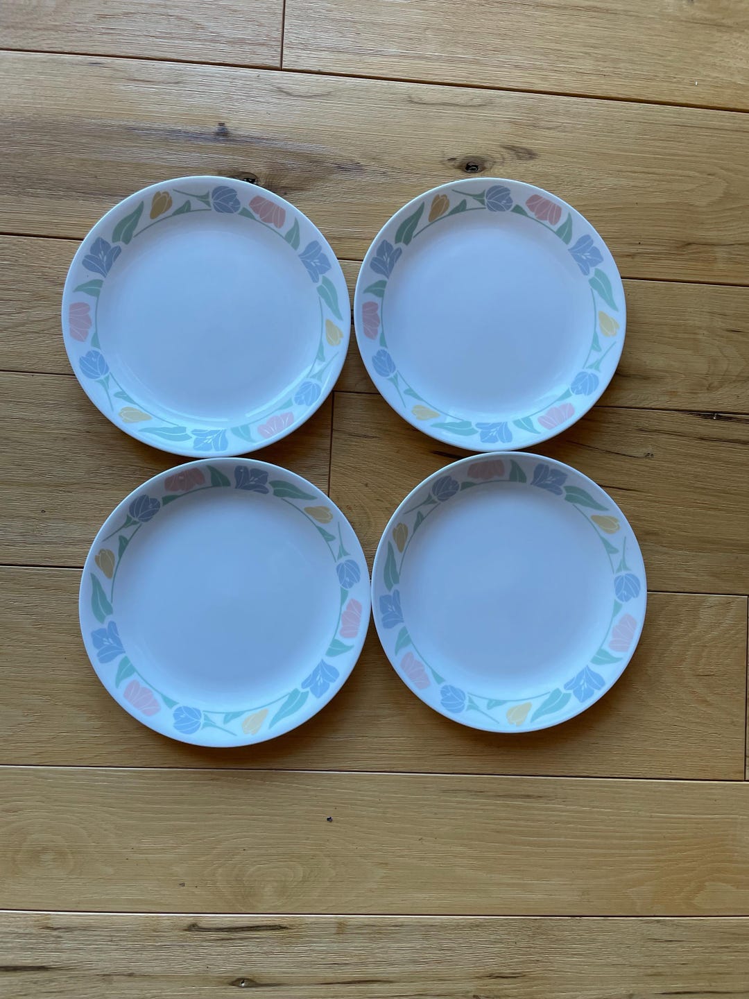 Vintage Corelle Friendship Tulip Set of Dinner Plates - Etsy