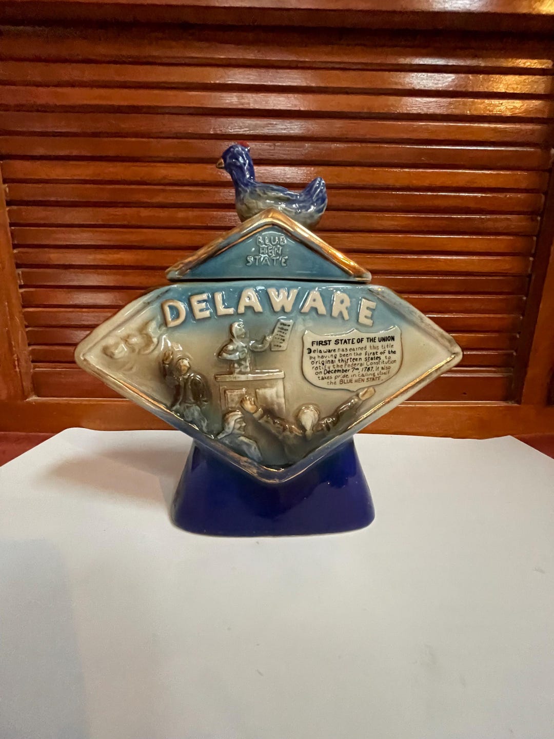 Vintage Delaware James Beam Liquor Decanter - Etsy