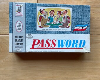 1963 Password Game 60s Vintage Board Game Milton Bradley 1963 Volume 3 ...