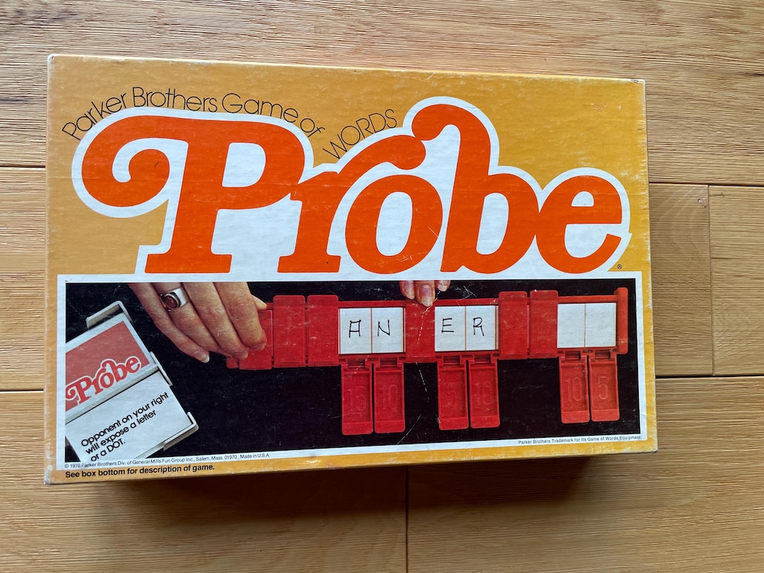 Vintage Probe Word Game - Etsy