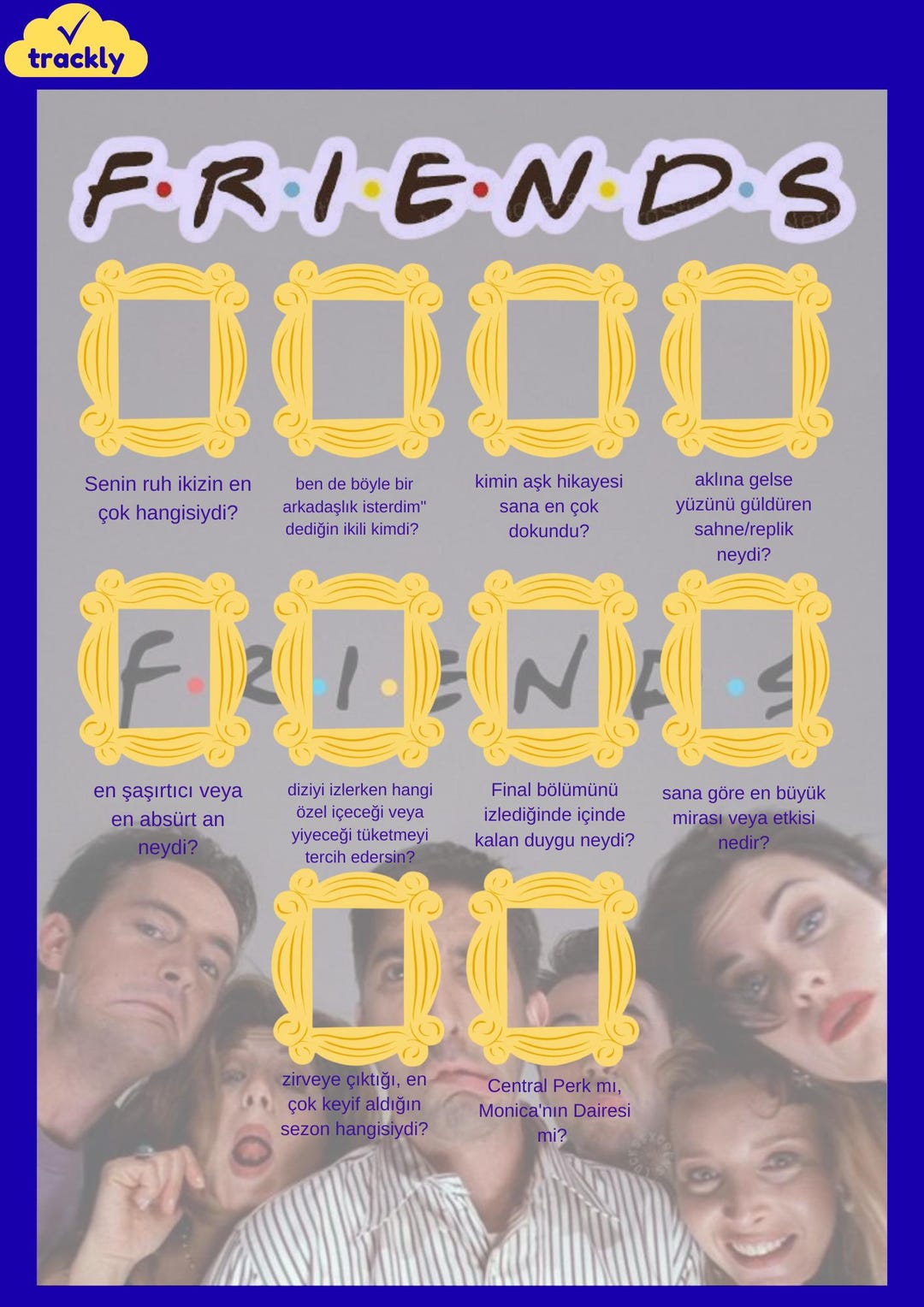 90s Sitcom Digital Journal - Central Perk Themed Watch Tracker - Funny ...