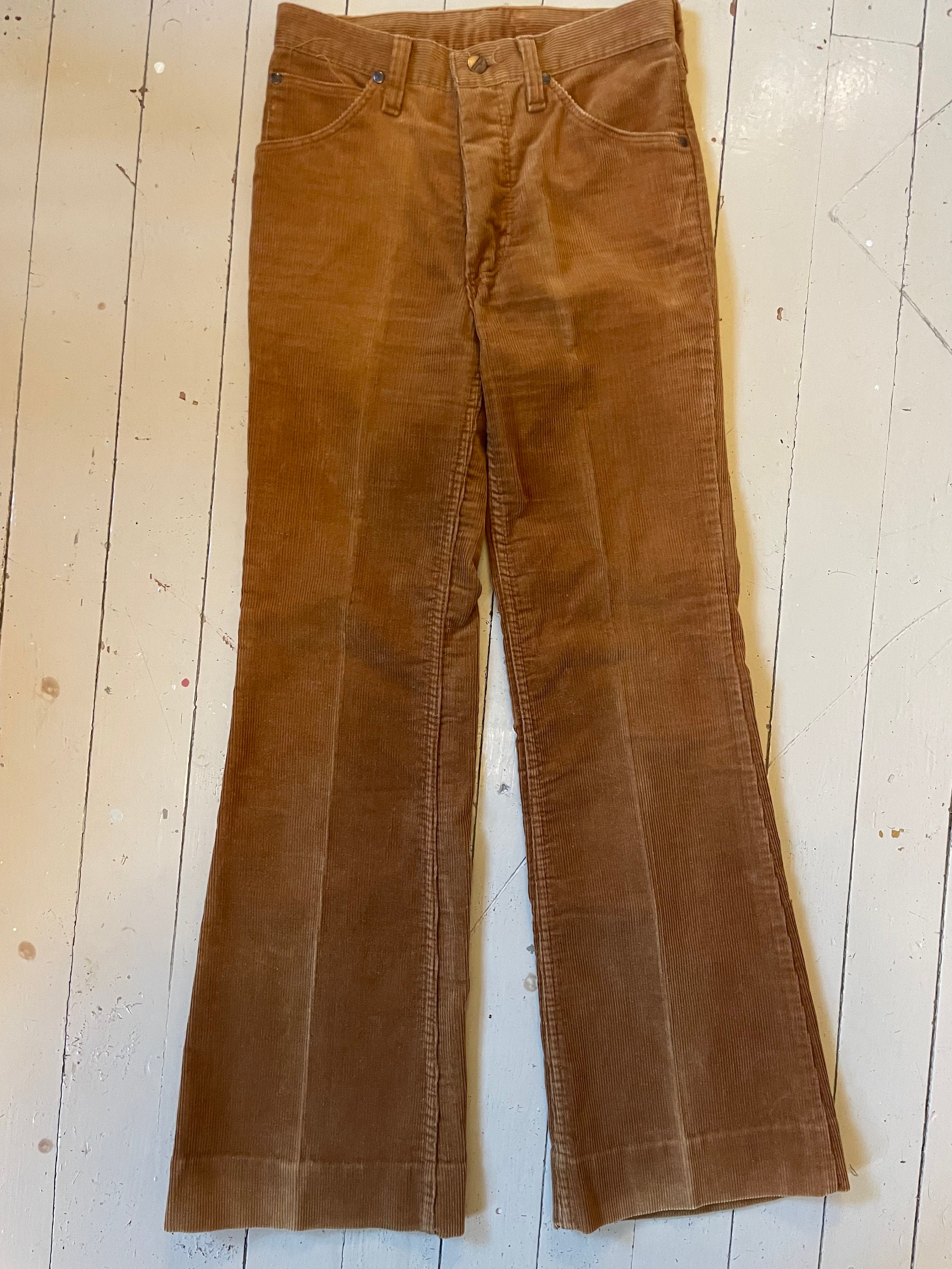 Vintage 70s Wranglers Corduroy Bell Bottoms Blue Bells - Etsy