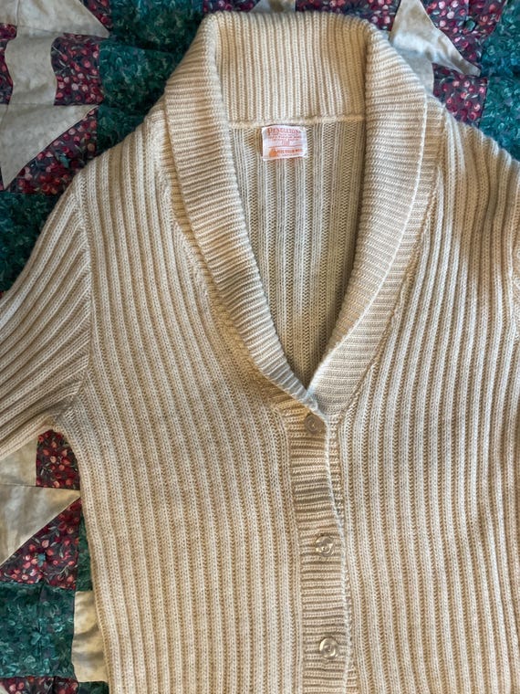 Vintage 60s Pendleton shawl neck cardigan wool grandp… - Gem