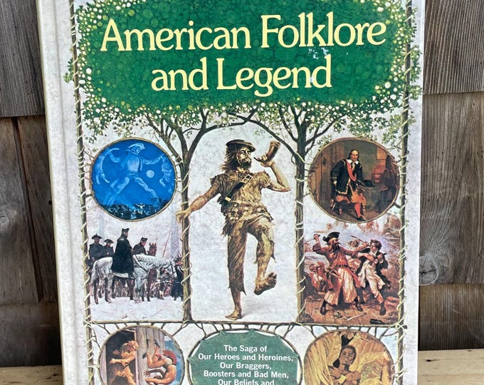 Vintage 70s Coffee Table Book Folklore American Folklore and Legend ...