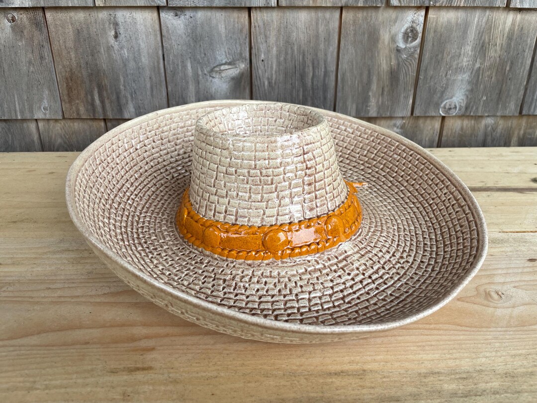 Vintage Serving Dish Chips and Dip Sombrero Ceramic Dish - Etsy