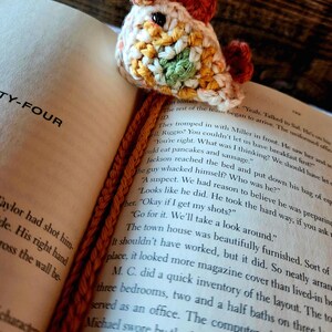 Crochet Granny Square Chicken Bookmark. Colors Customizable. - Etsy