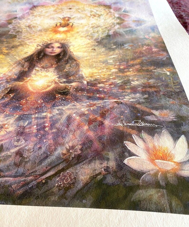 Fine Art Print the Nectar of Life Mother Nature Honeybee Grounding ...