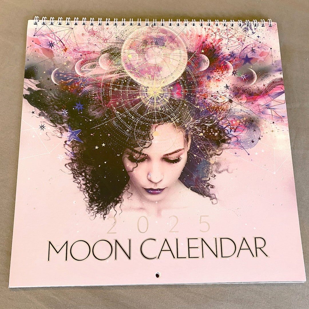 SALE Moon Calendar 2025, With a Handmade Gift Twinflame Art Print ...