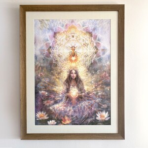 Fine Art Print the Nectar of Life Mother Nature Honeybee Grounding ...