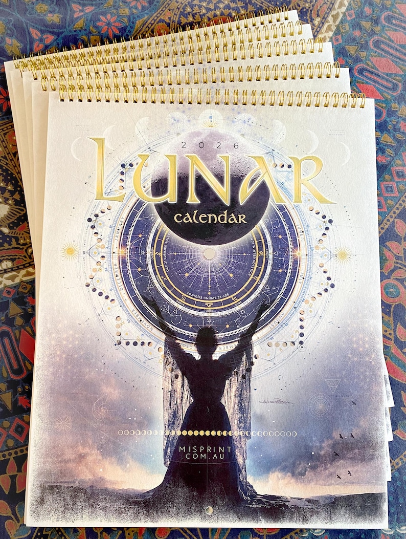SALE 2026 Lunar Calendar. Astral Wall Planner. Moon & Planet Calendar ...