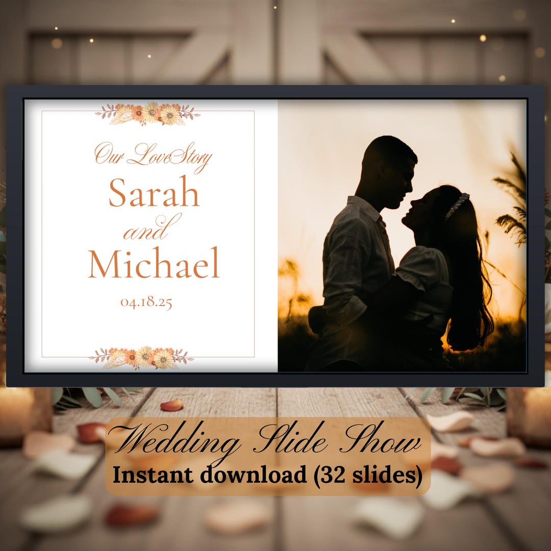 Rustic Wedding Slideshow Template, Wedding Video Slideshow, Photo ...