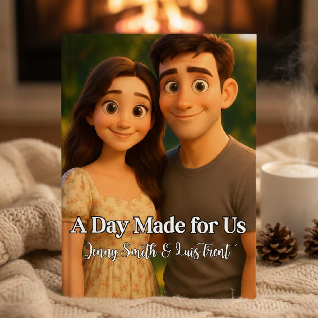 Personalized Couple Love Story Book | Custom Characters of You & Your ...