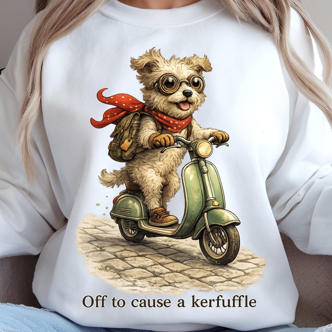 Funny Dog Kerfuffle Shirt, Retro Chaos Dog Tee - Etsy