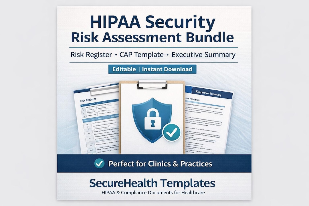 HIPAA Security Risk Assessment Bundle - Etsy