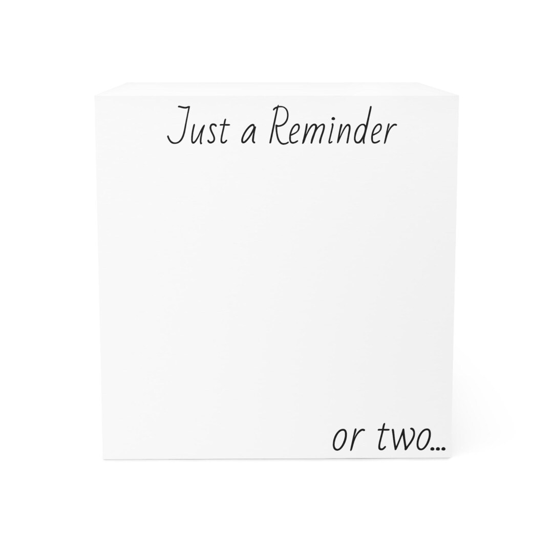 Cute Funny Note Cube Notepad | Desk Memo Pad, Office Sticky Notes - Etsy