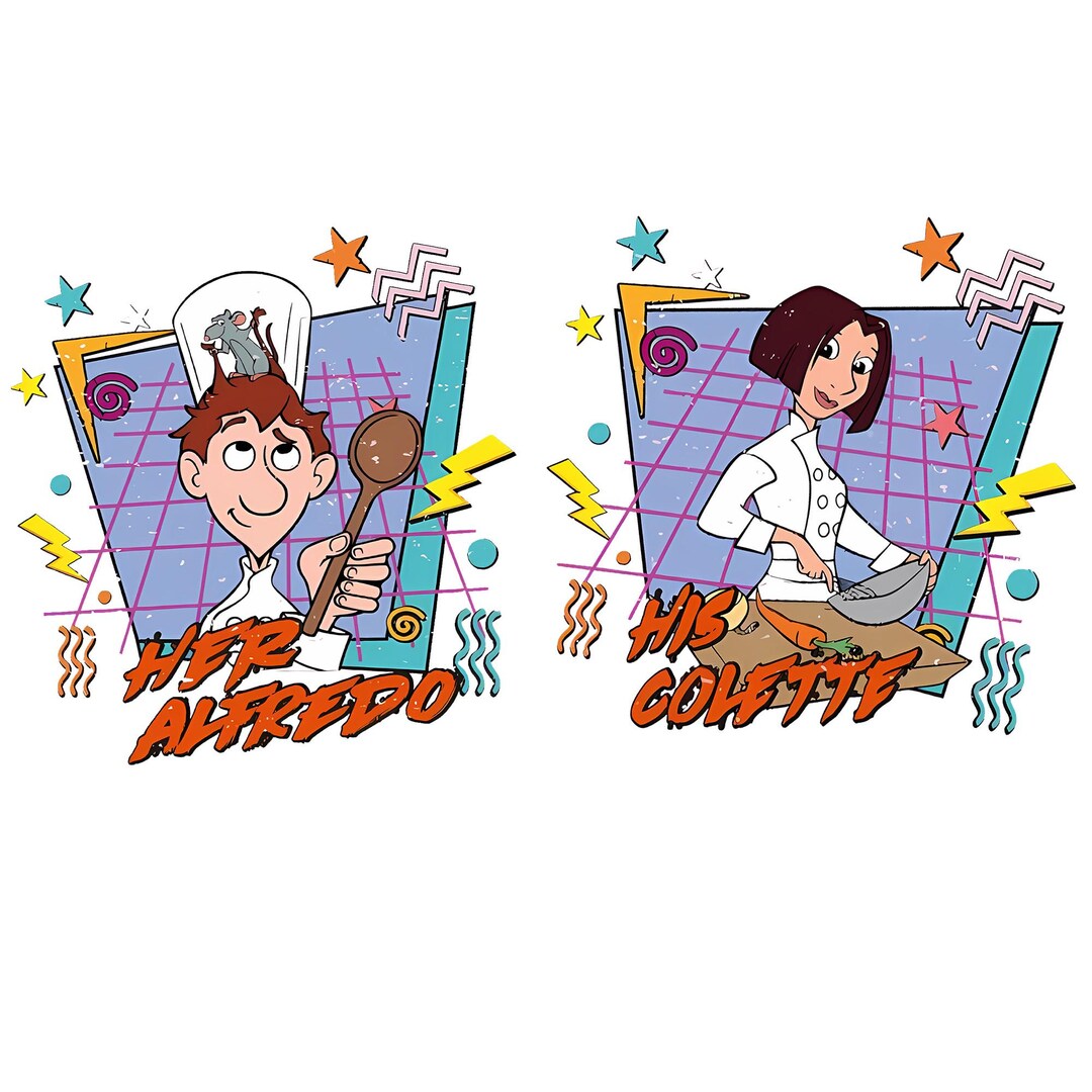 Disney Colette & Alfredo Lover Png, Disney Pixar Ratatouille Chef Png ...