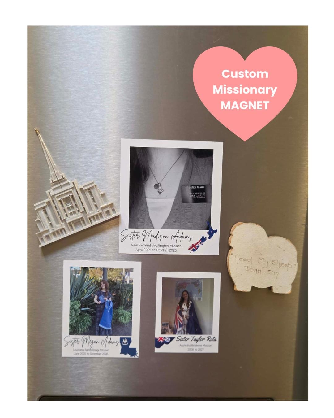 LDS Missionary MAGNET, Personalized, Missionary Gifts, Mission, Elders ...