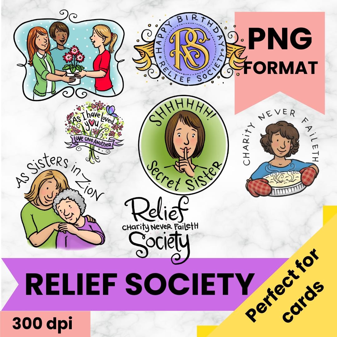 Relief Society Digital Download, PNG, Clipart, LDS, Mormon, Latter Day ...