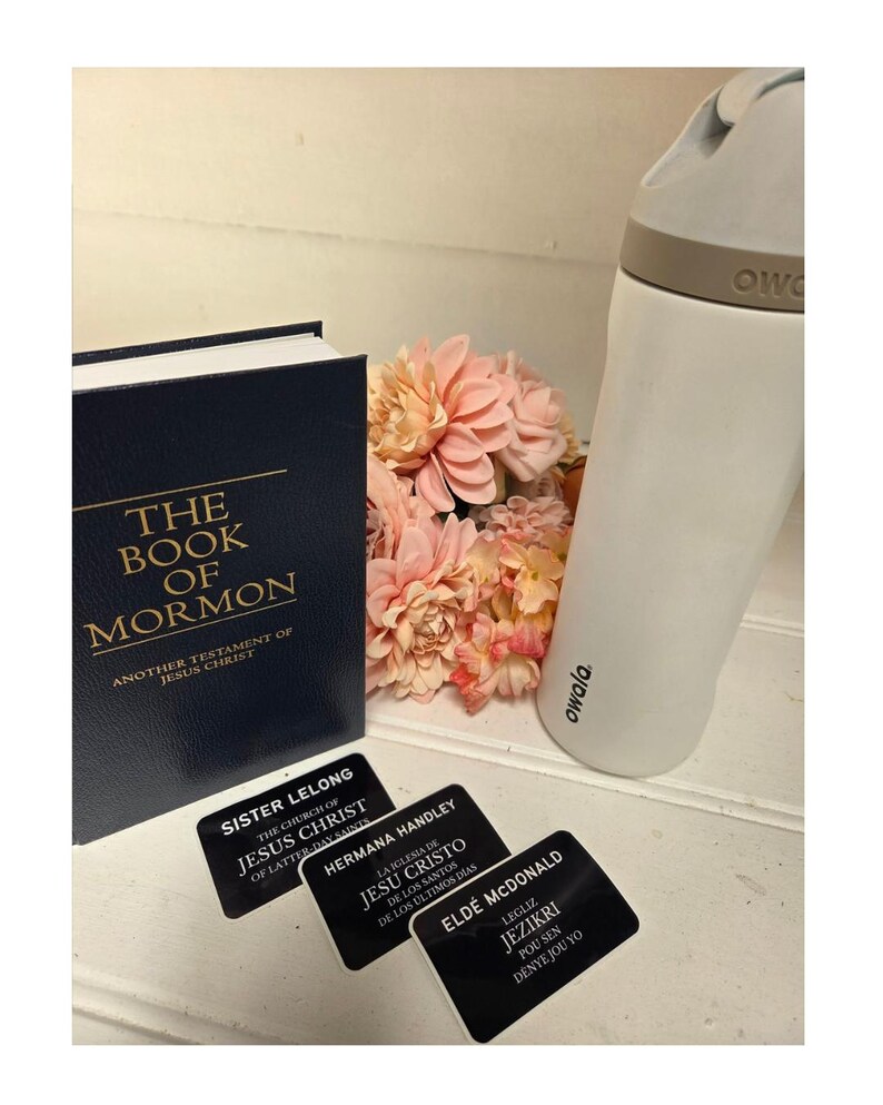 LDS Missionary Badge Sticker, 8 Pack, Personalized, Missionary Gifts ...