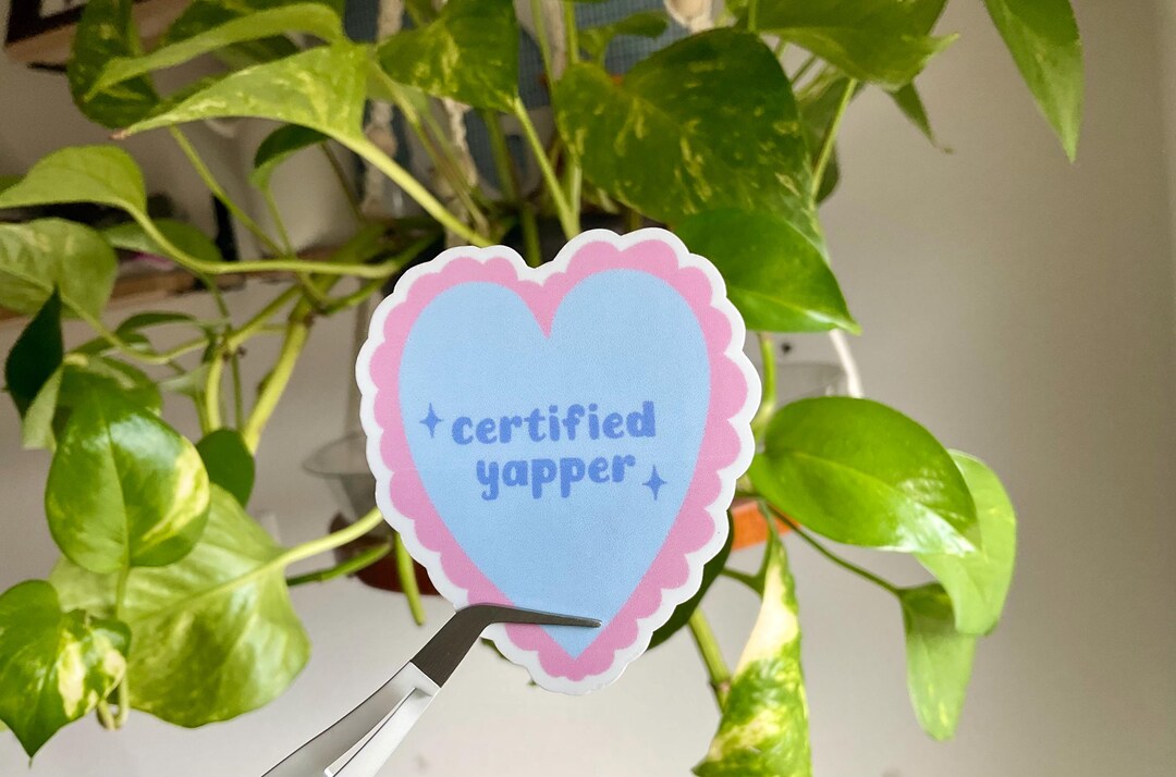 Certified Yapper Sticker Funny Meme Sticker - Etsy