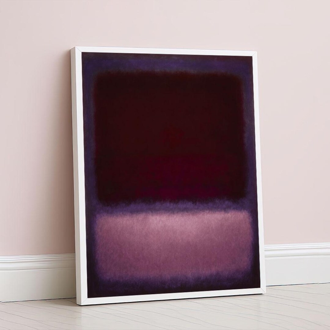 Mark Rothko Inspired Purple and Burgundy Canvas Iconic Color Field ...