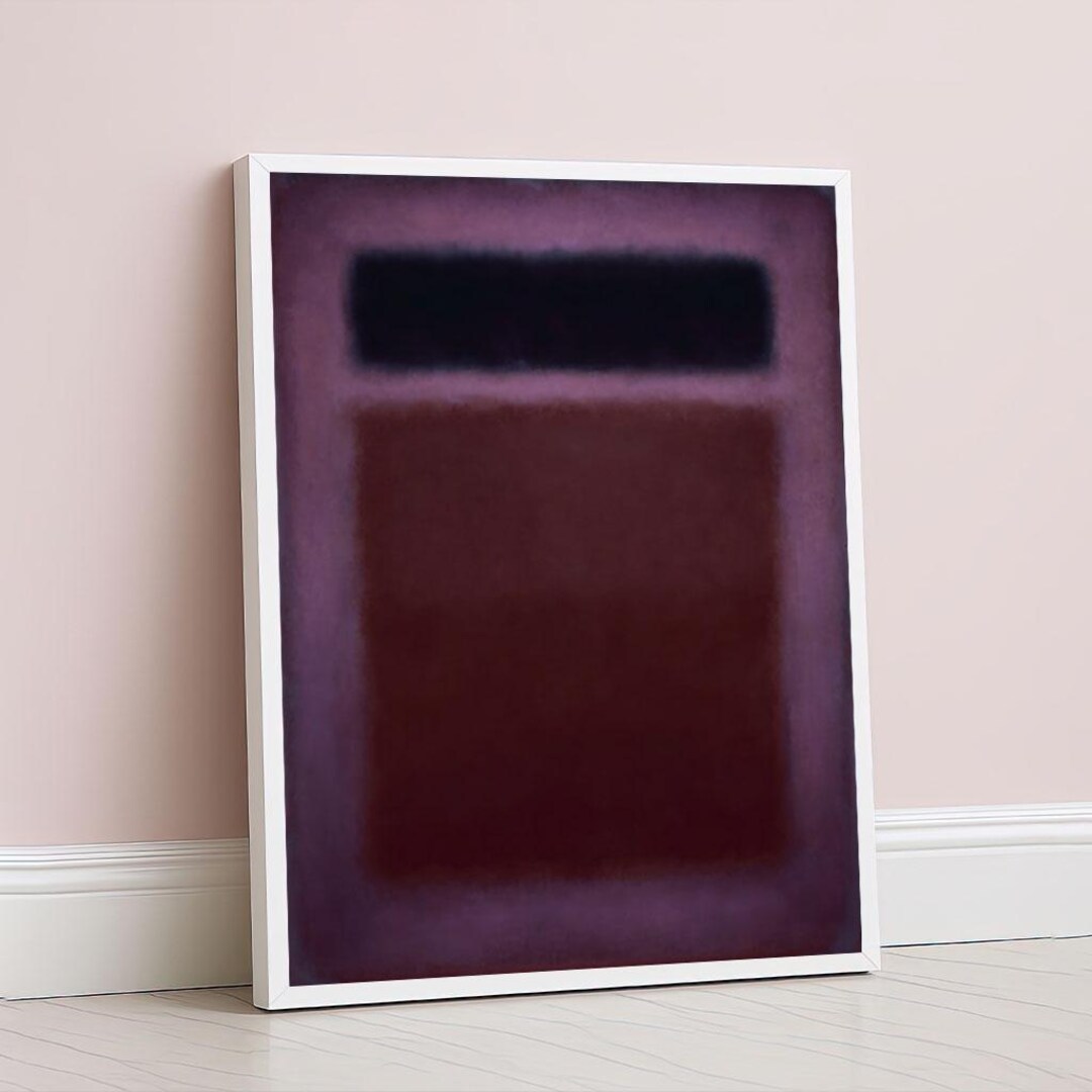 Mark Rothko Inspired Purple and Red Canvas Iconic Color Field Painting ...
