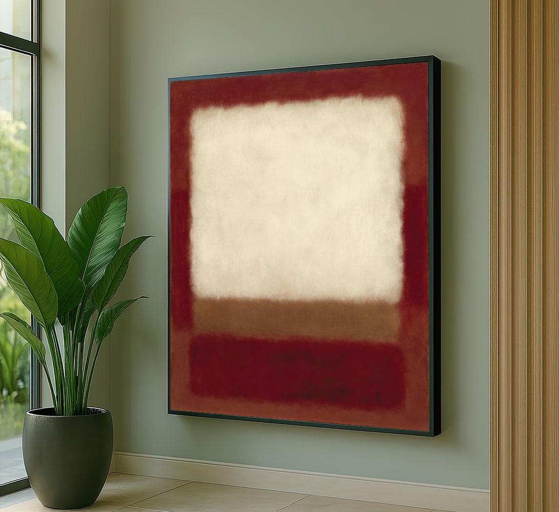 Mark Rothko Inspired Red and Beige Canvas Iconic Color Field Painting ...