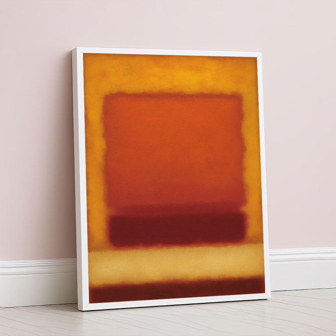 Mark Rothko Orange and Red Canvas Iconic Color Field Painting ...