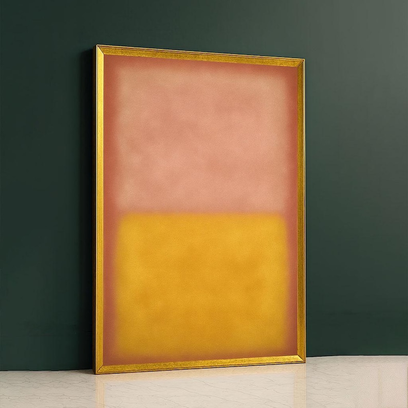 Mark Rothko Inspired Orange and Yellow Canvas Bold Color Field Painting ...