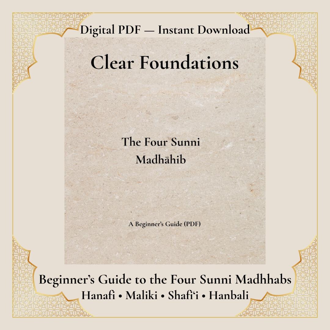 Four Sunni Madhhabs Explained – Beginner Islamic Guide PDF | Hanafi ...