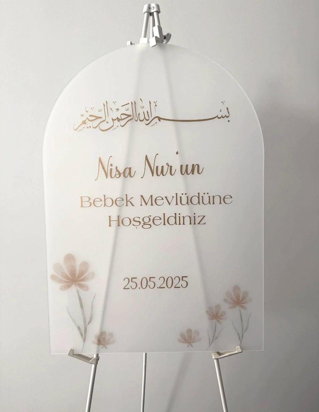 Welcome Sign - Reception Board for Weddings, Baby Showers, Mevlüd ...