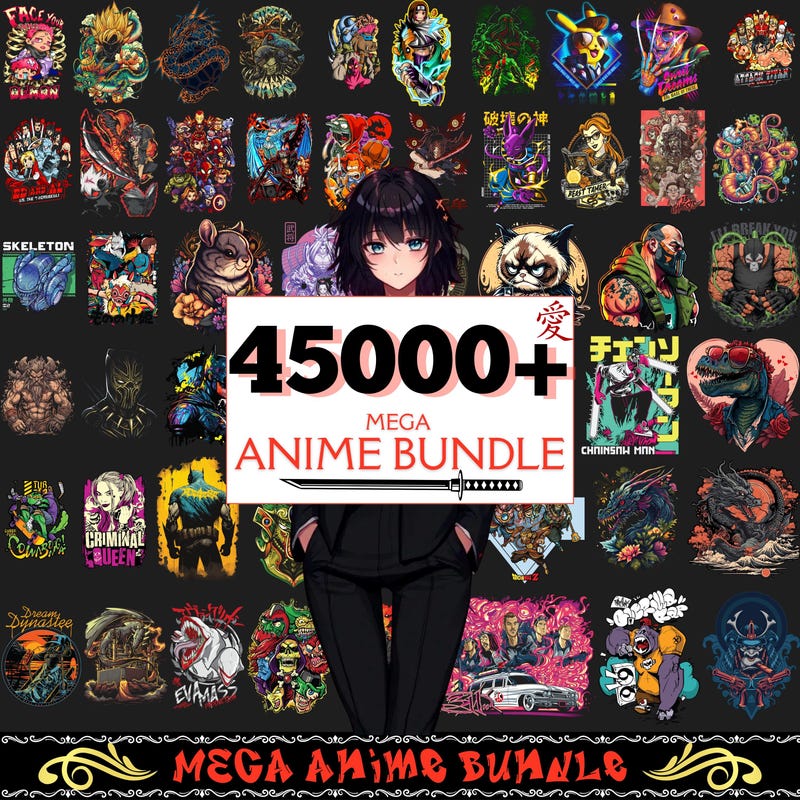 Anime Anime Sticker - Etsy