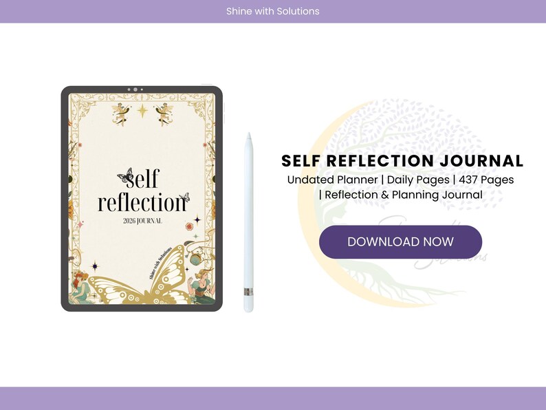 Shine Daily 2026: Reflection & Planning Journal | Healing Journal ...