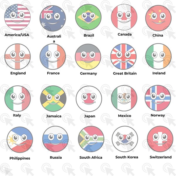 Countryballs Stickers - Etsy