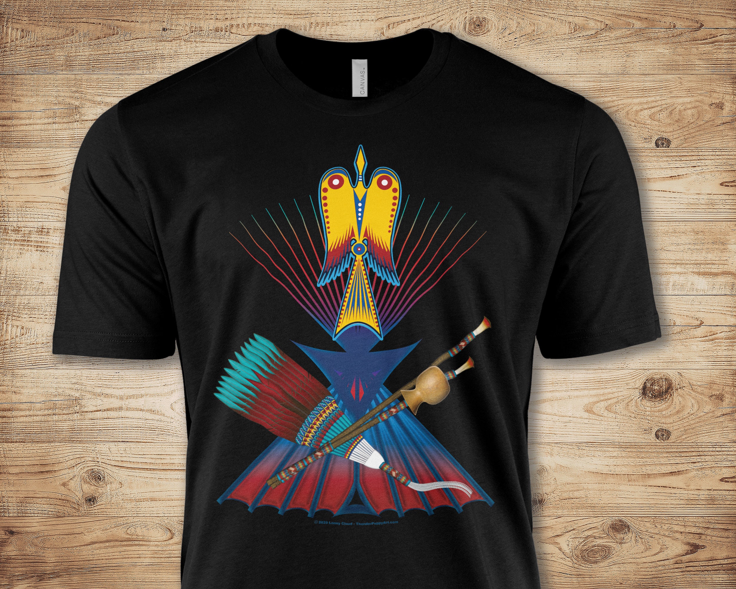 Native American Shirt, Peyote Lodge, Water Bird, Portion Donated ...