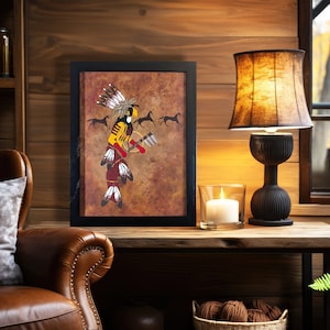 Native American Painting, Original Art, Dog Soldier, Ledger Art, Lakota ...