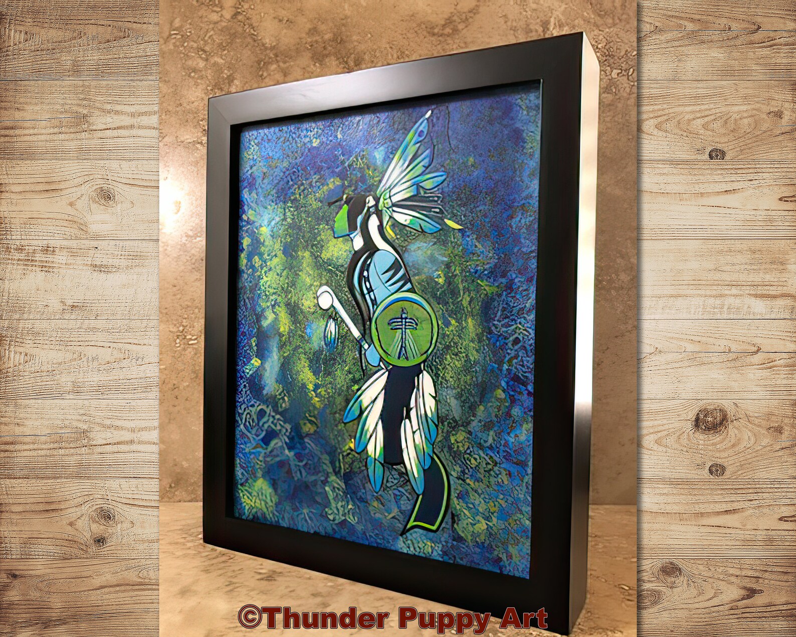 Native American Painting, Original Art, Dragonfly, Ledger Art, Lakota ...