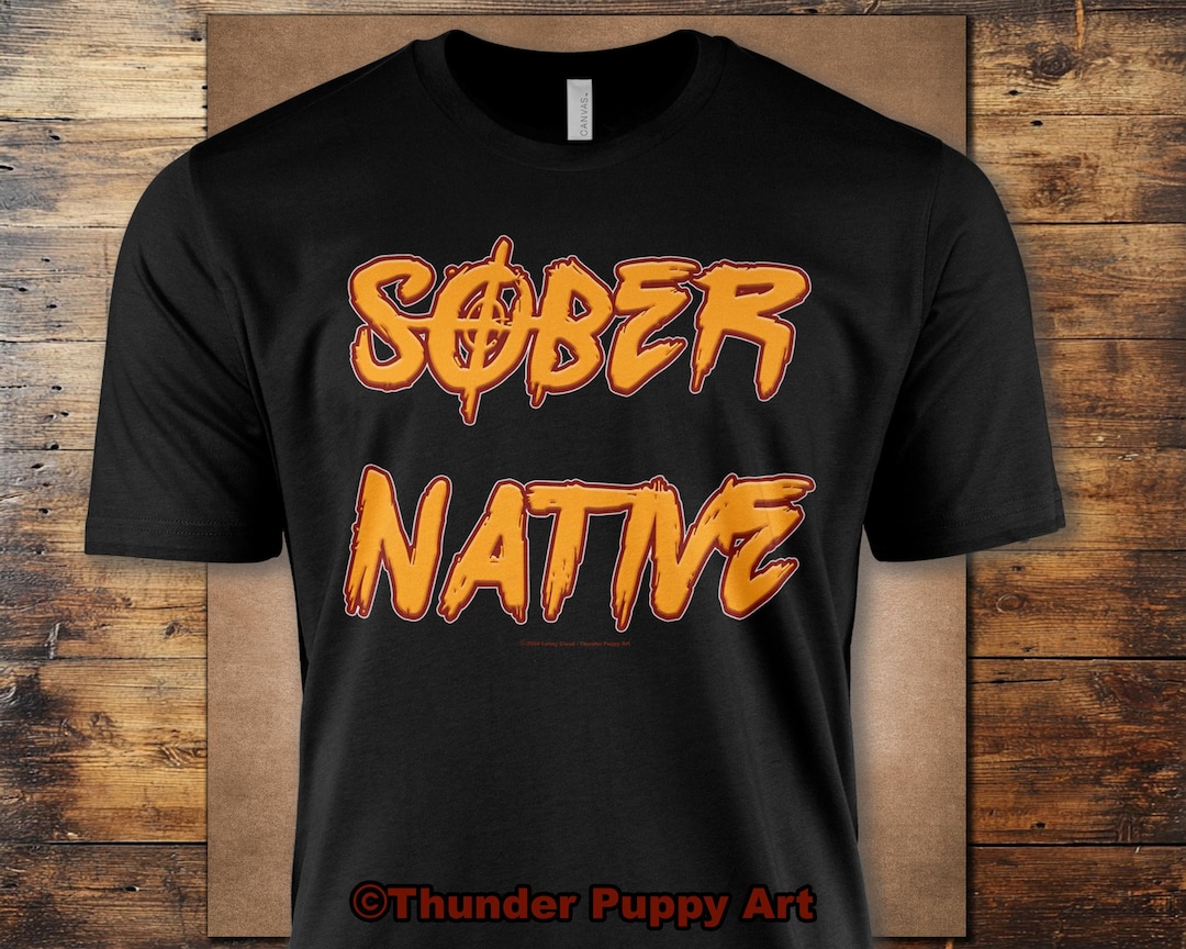 Native American T-shirt, Sober Native, Native Pride,pow Wow, Unisex ...